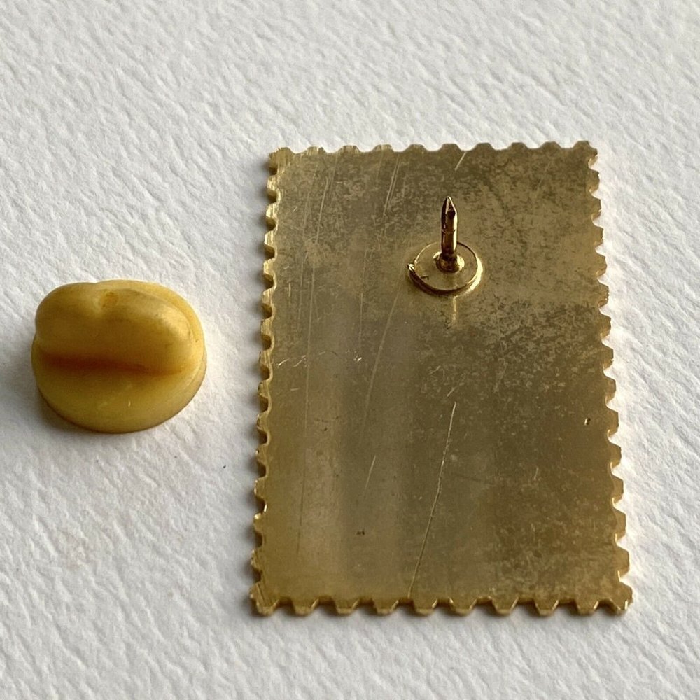 Vintage Winco Int. Georgia Usps Stamp Pin 20 Cent Wit… - Gem